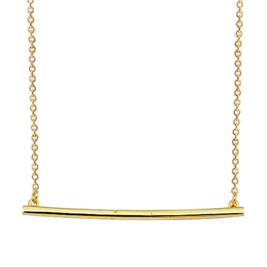 Stick Bar 14k Solid Gold Necklace Best Price - Etsy