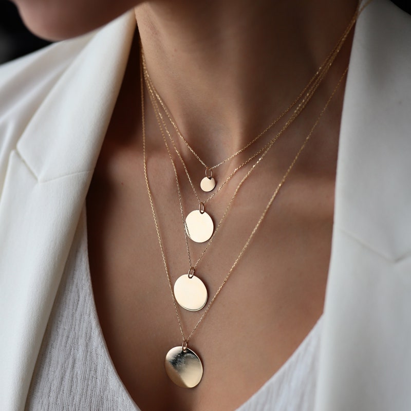 Disc Pendant - Etsy