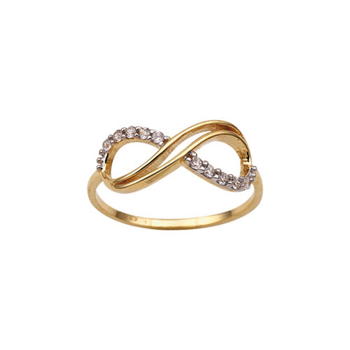Infinity 14k Solid Gold Ring - Etsy
