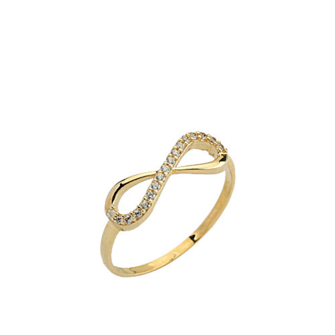 Infinity 14k Solid Gold Ring Stacking Rings Best Price Fine - Etsy