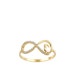 Infinity Heart 14k Solid Gold Ring Yellow Gold - Etsy