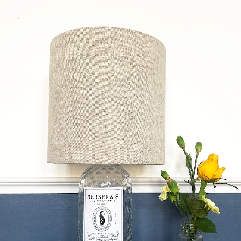 Oatmeal Drum Lamp Shade - Etsy UK