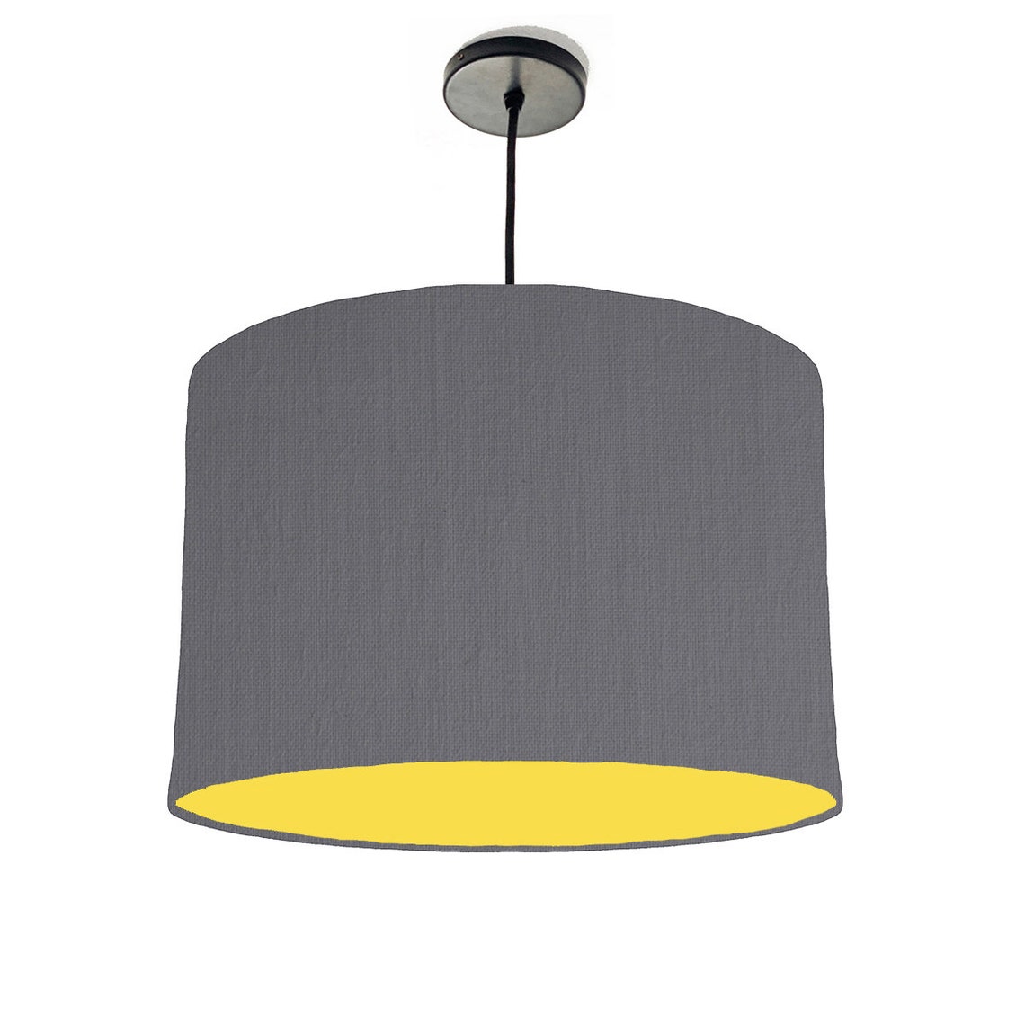Dark Grey Lampshade Mix & Match Ceiling Shade Table Lamp | Etsy UK