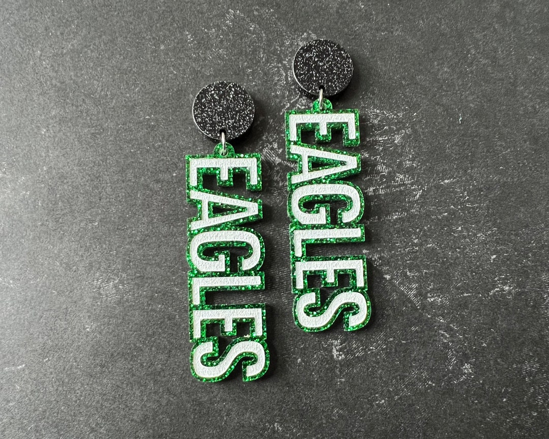 Philadelphia Eagles Earrings, Philly Sports Fan Earrings, Eagles ...