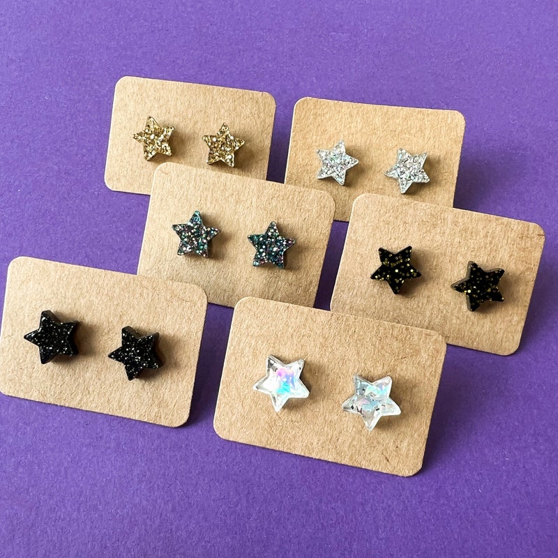Star Earrings - Etsy