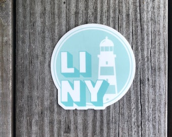 Long Island New York Stickers Set of 2 - Etsy