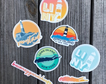 Long Island, NY Sticker - Etsy