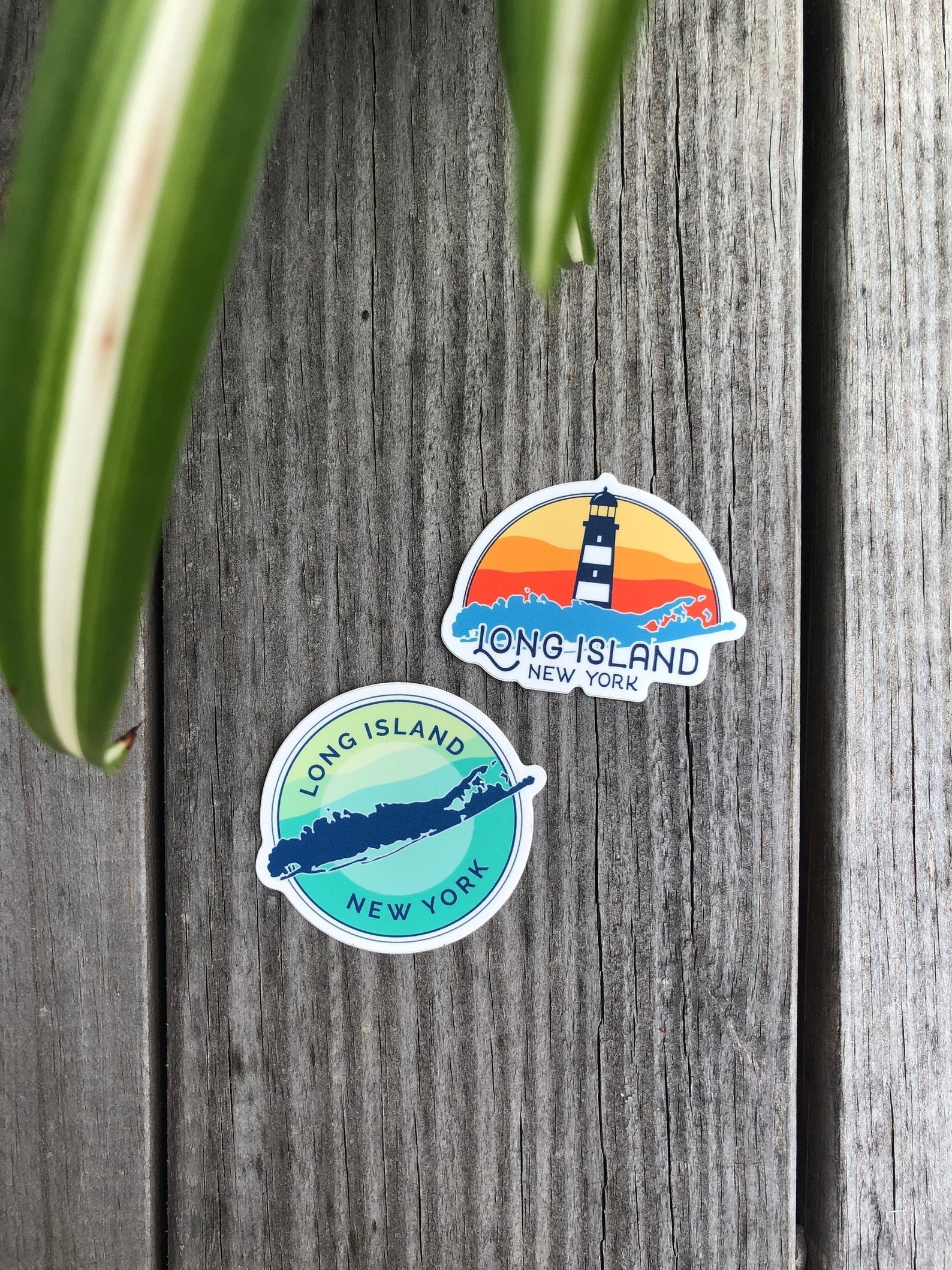 Long Island New York Stickers Set of 2 - Etsy