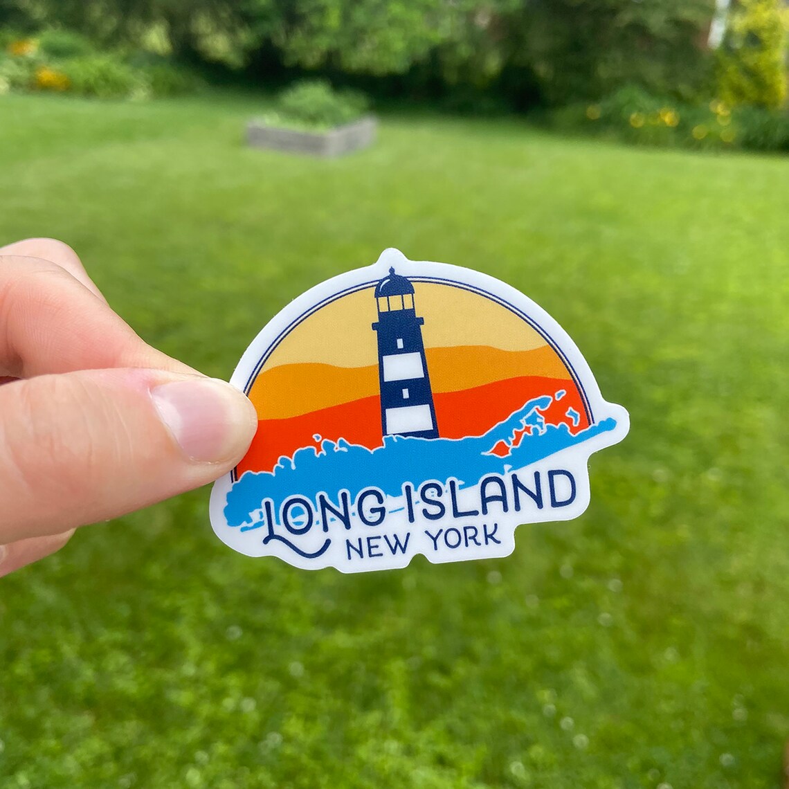 Long Island New York Stickers Set of 2 - Etsy