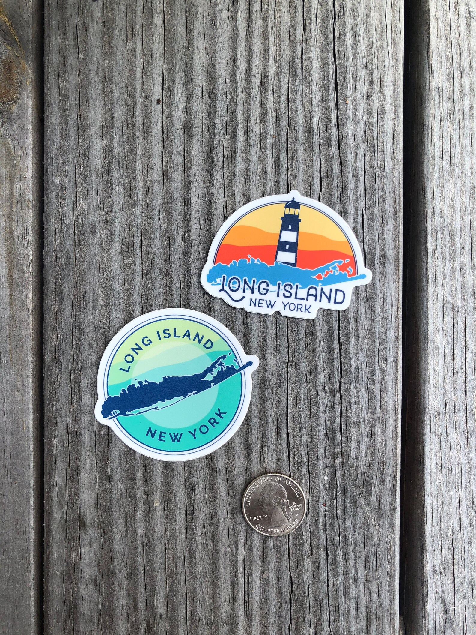 Long Island New York Stickers Set of 2 - Etsy