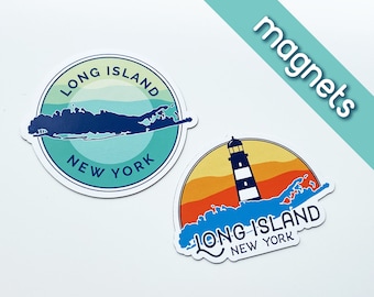 Long Island New York Stickers Set of 2 - Etsy