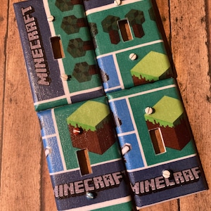 Minecraft Light Switch Cover Outlet Cover Wall Decor Room Decor ...