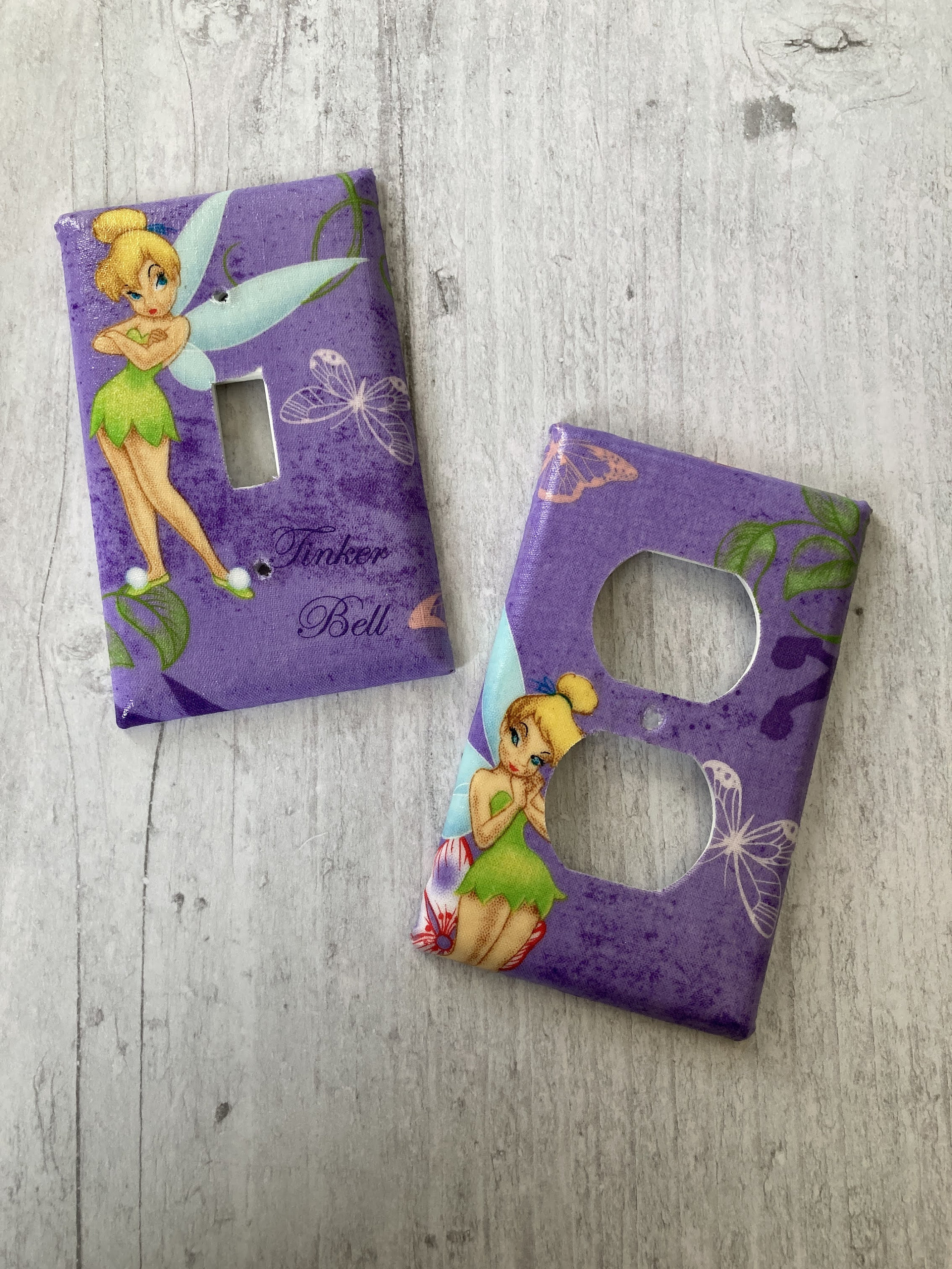 Tinker Bell, Light Switch Cover, Outlet Cover, Kids Room, Lost Boys ...
