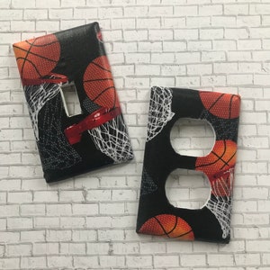 Basketball Light Switch Outlet Cover Wall Decor Room Decor Bathroom ...