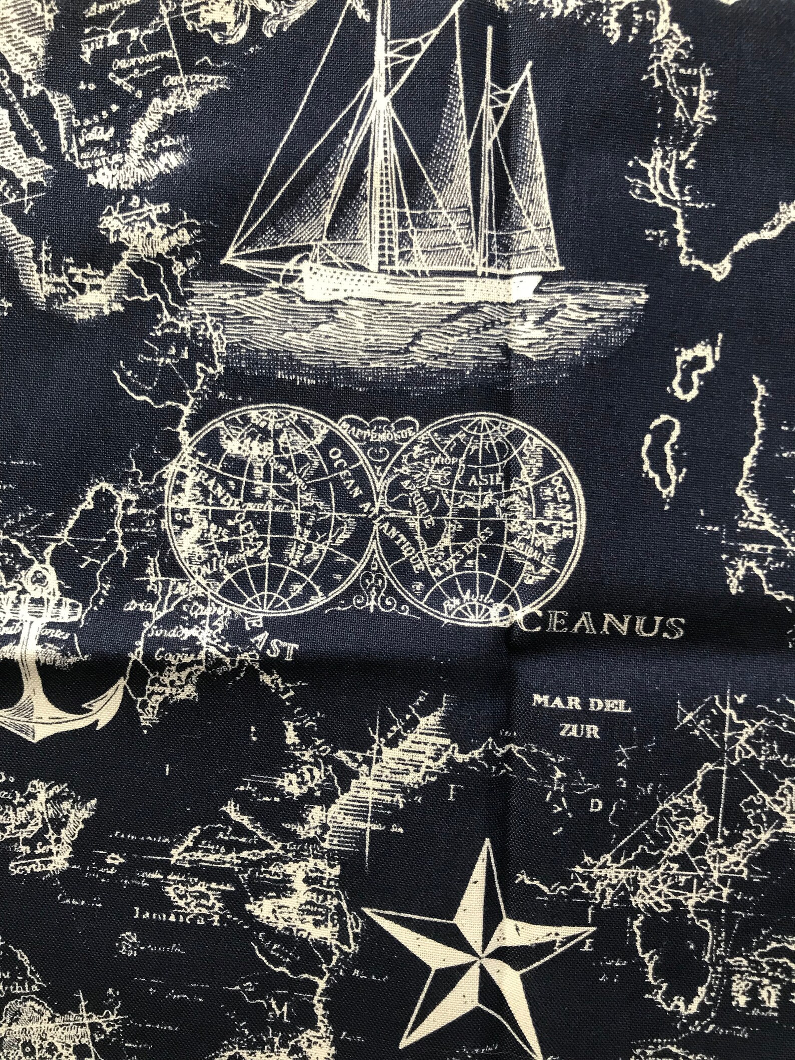 Nautical Navy Blue Compass Sailing Ship Map Light Switch Plate - Etsy