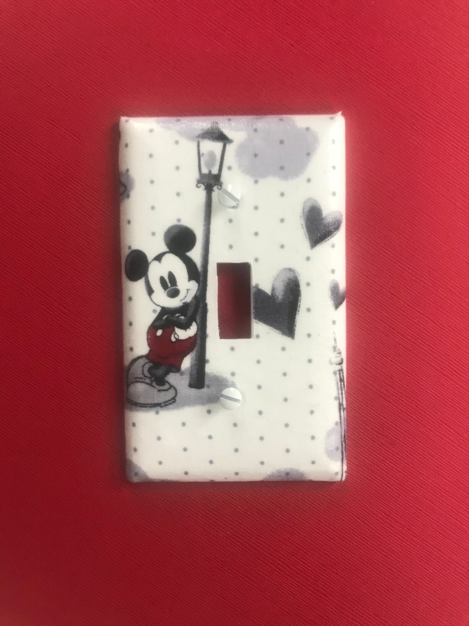 Mickey Mouse Minnie Mouse Light Switch Cover Outlet Cover Bedroom ...