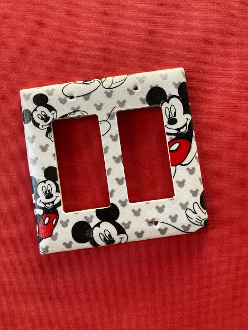 Standing Lounging Mickey Mouse Light Switch Cover Outlet Cover - Etsy