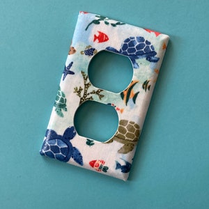 Sea Turtle Fish Underwater Marine Life Light Switch Plate Outlet Cover ...