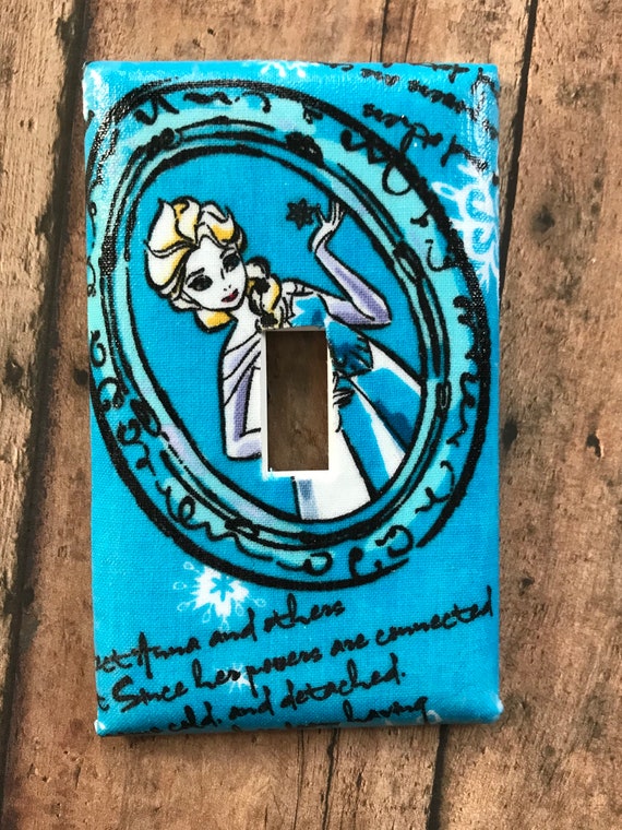Disney Princess Light Switch Cover Outlet Cover Elsa Nursery - Etsy
