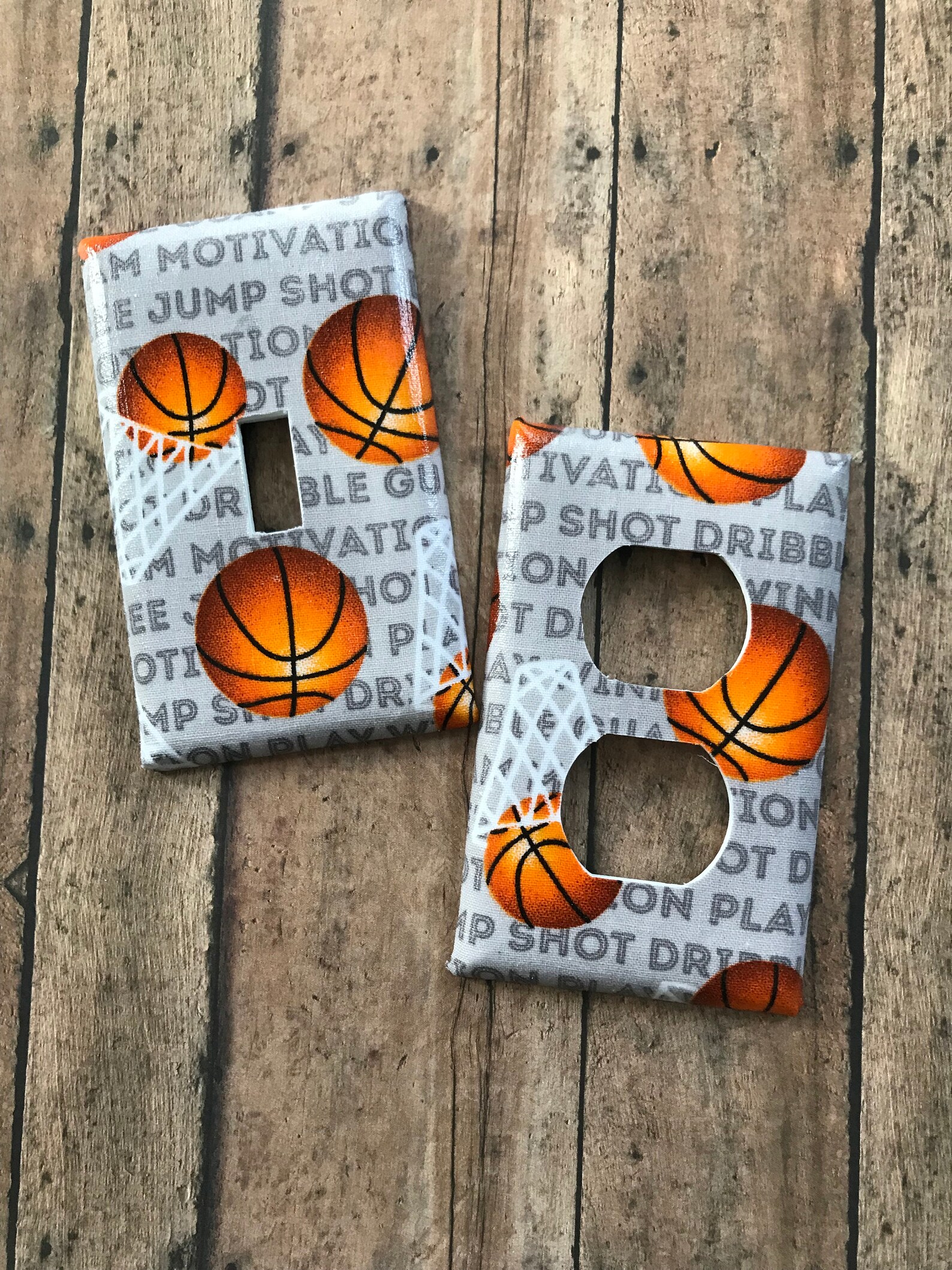 Basketball Light Switch Outlet Cover Wall Decor Room Decor Bathroom ...
