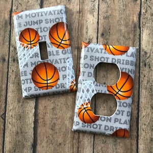 Basketball Light Switch Outlet Cover Wall Decor Room Decor Bathroom ...