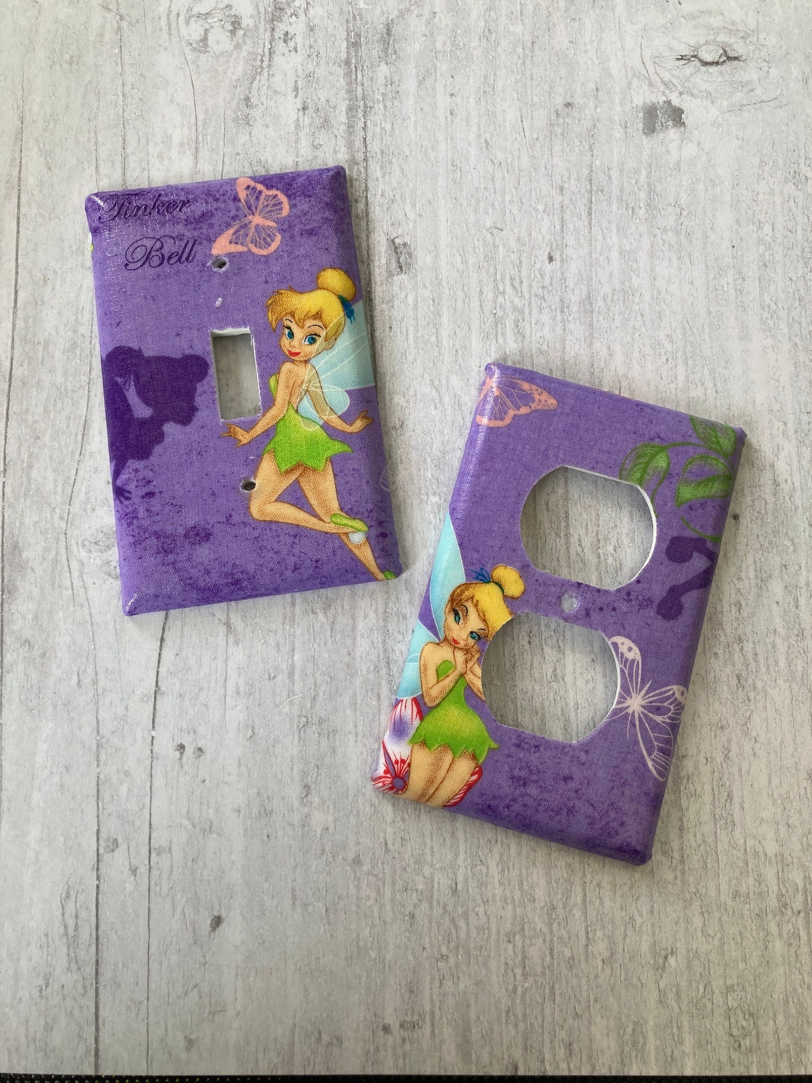 Tinker Bell Light Switch Cover Outlet Cover Kids Room Lost | Etsy