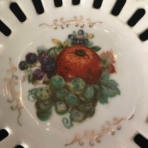 Vintage Betson Reticulated Edge Gold Rim Pedestal Candy Dish - Etsy