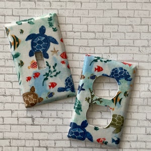 Sea Turtle Fish Underwater Marine Life Light Switch Plate Outlet Cover ...