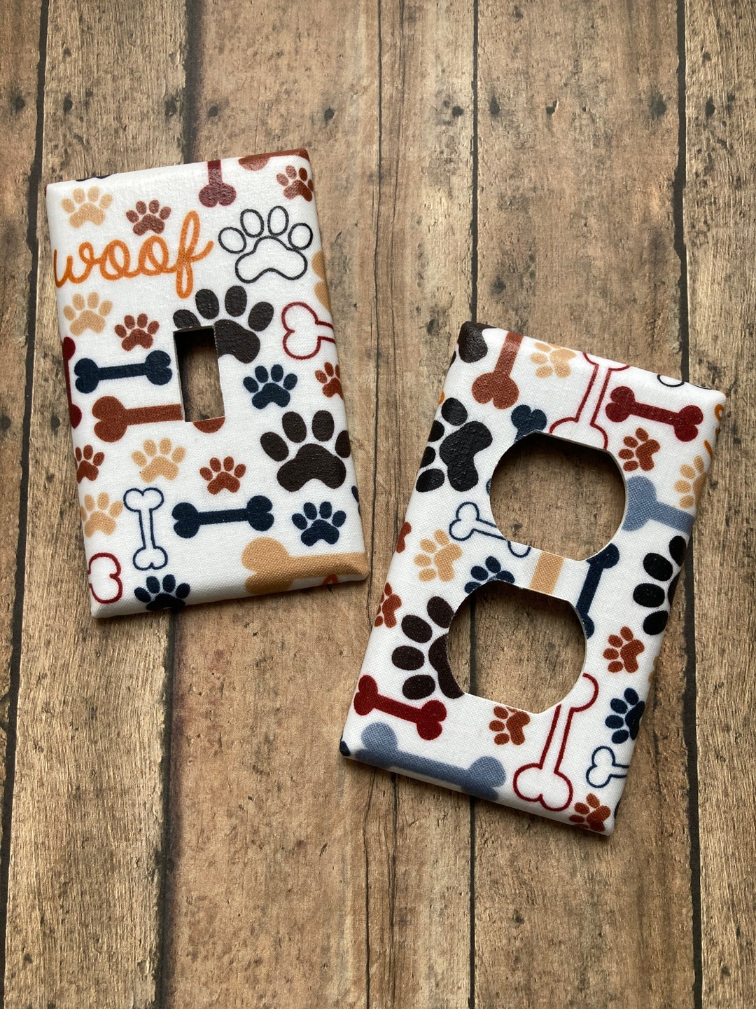Dog Doggy Puppy Paws Woof Pet Parent Light Switch Plate Outlet Cover - Etsy