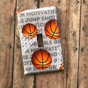 Basketball Light Switch Outlet Cover Wall Decor Room Decor Bathroom ...