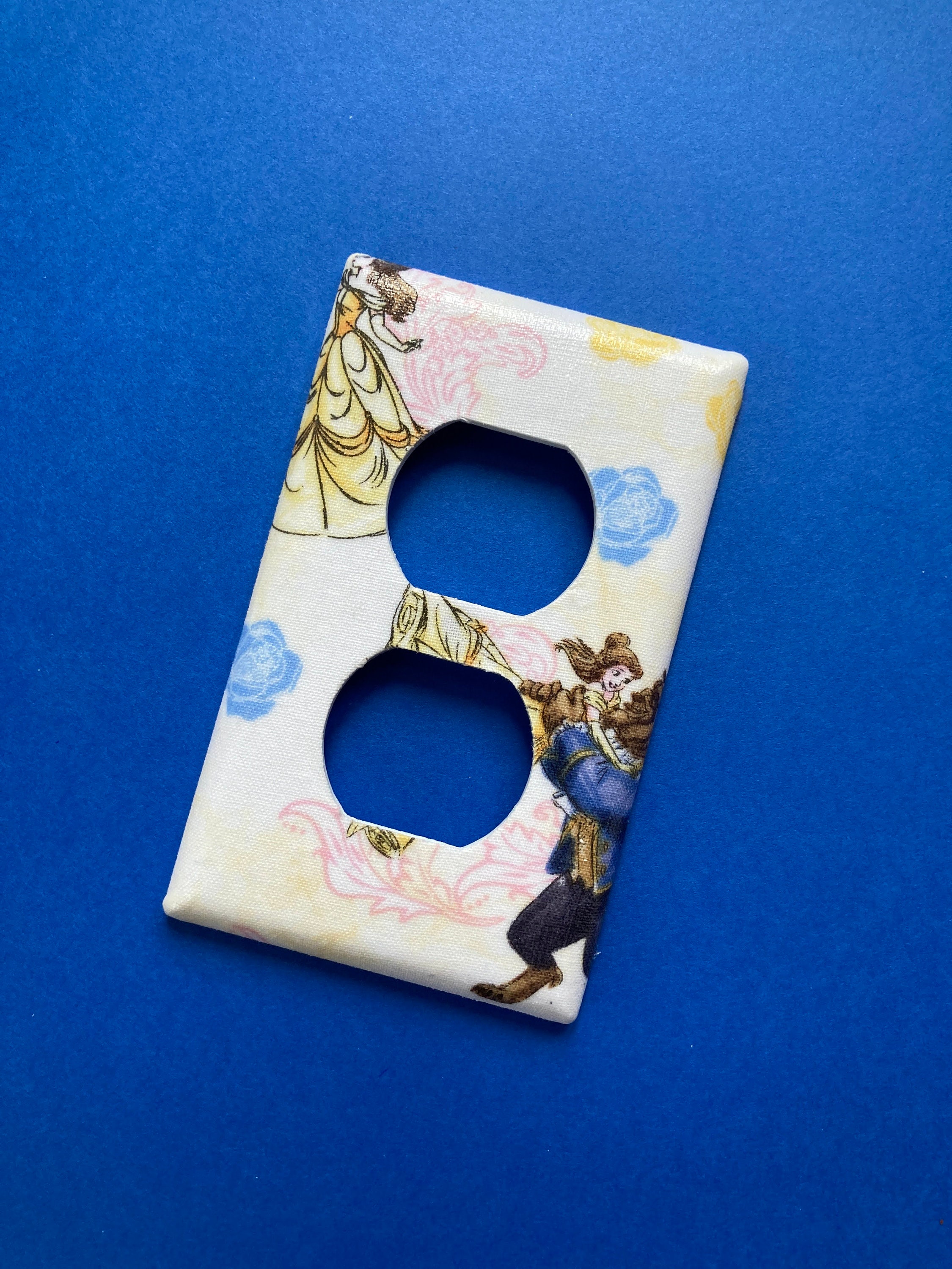 Disney Princess Light Switch Cover Outlet Cover Belle Beast | Etsy
