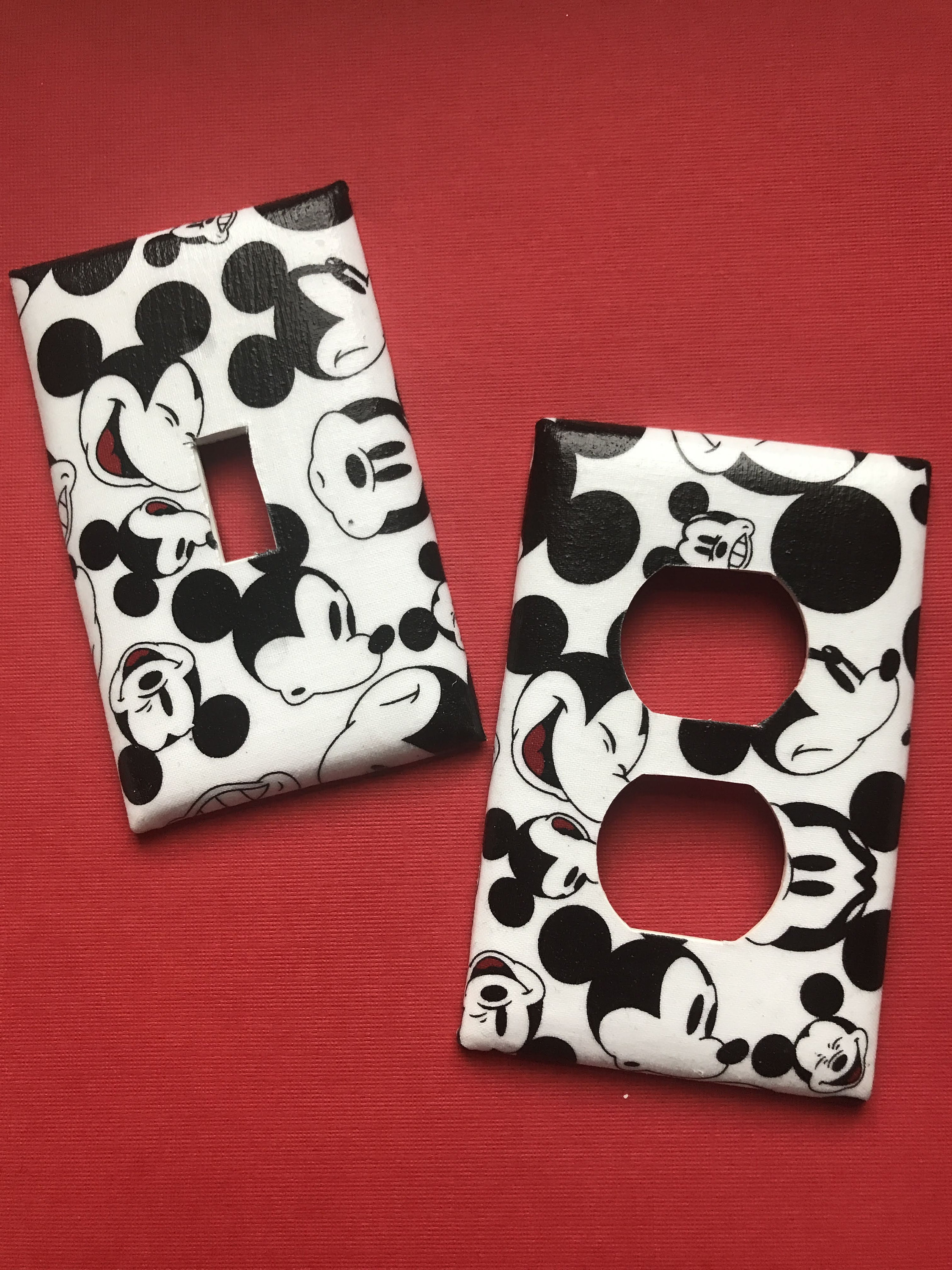 Smiling Mickey Mouse Light Switch Cover Outlet Cover Bedroom Bathroom ...