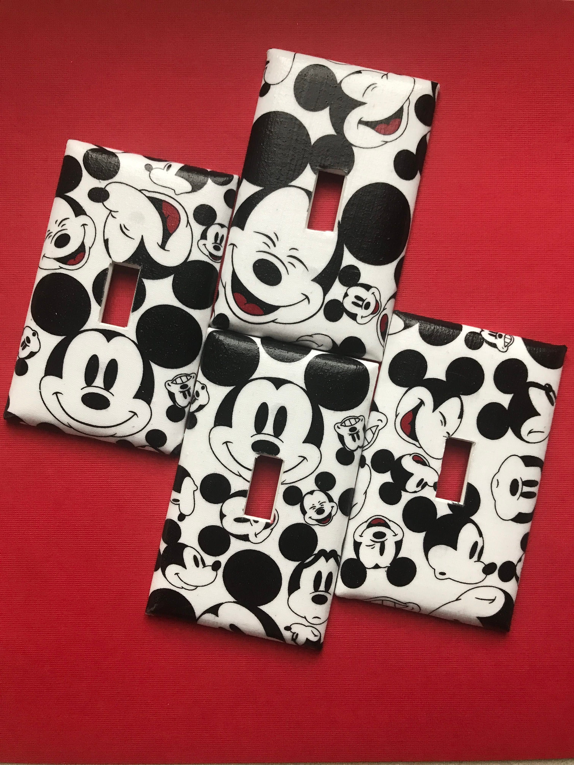 Smiling Mickey Mouse Light Switch Cover Outlet Cover Bedroom Bathroom ...