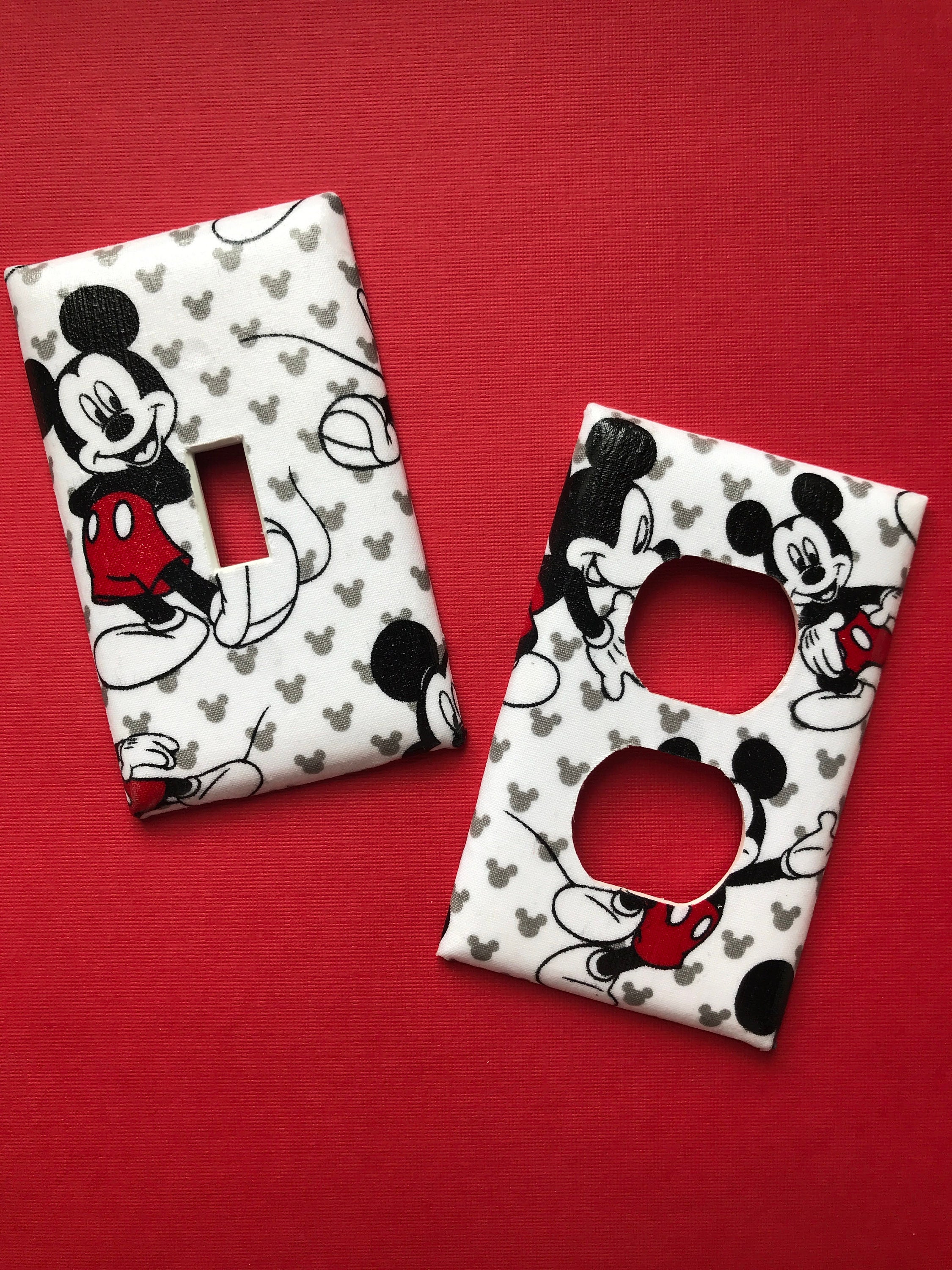 Standing Lounging Mickey Mouse Light Switch Cover Outlet Cover Bedroom ...