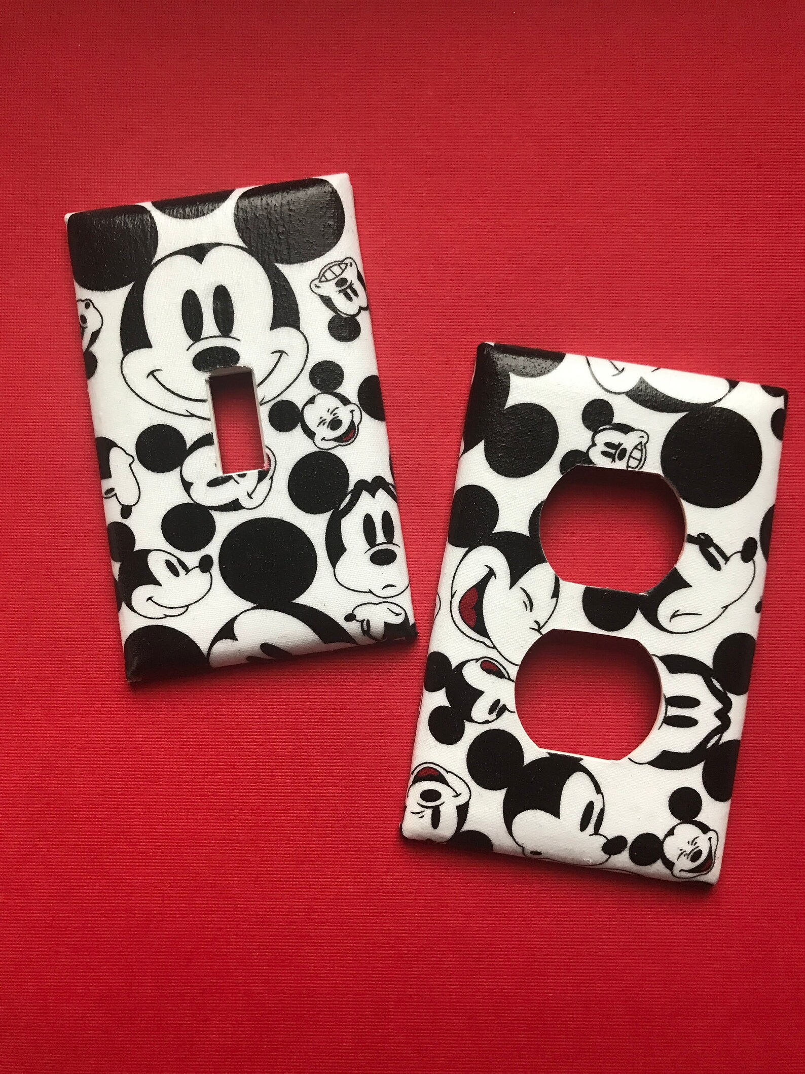 Smiling Mickey Mouse Light Switch Cover Outlet Cover Bedroom Bathroom ...
