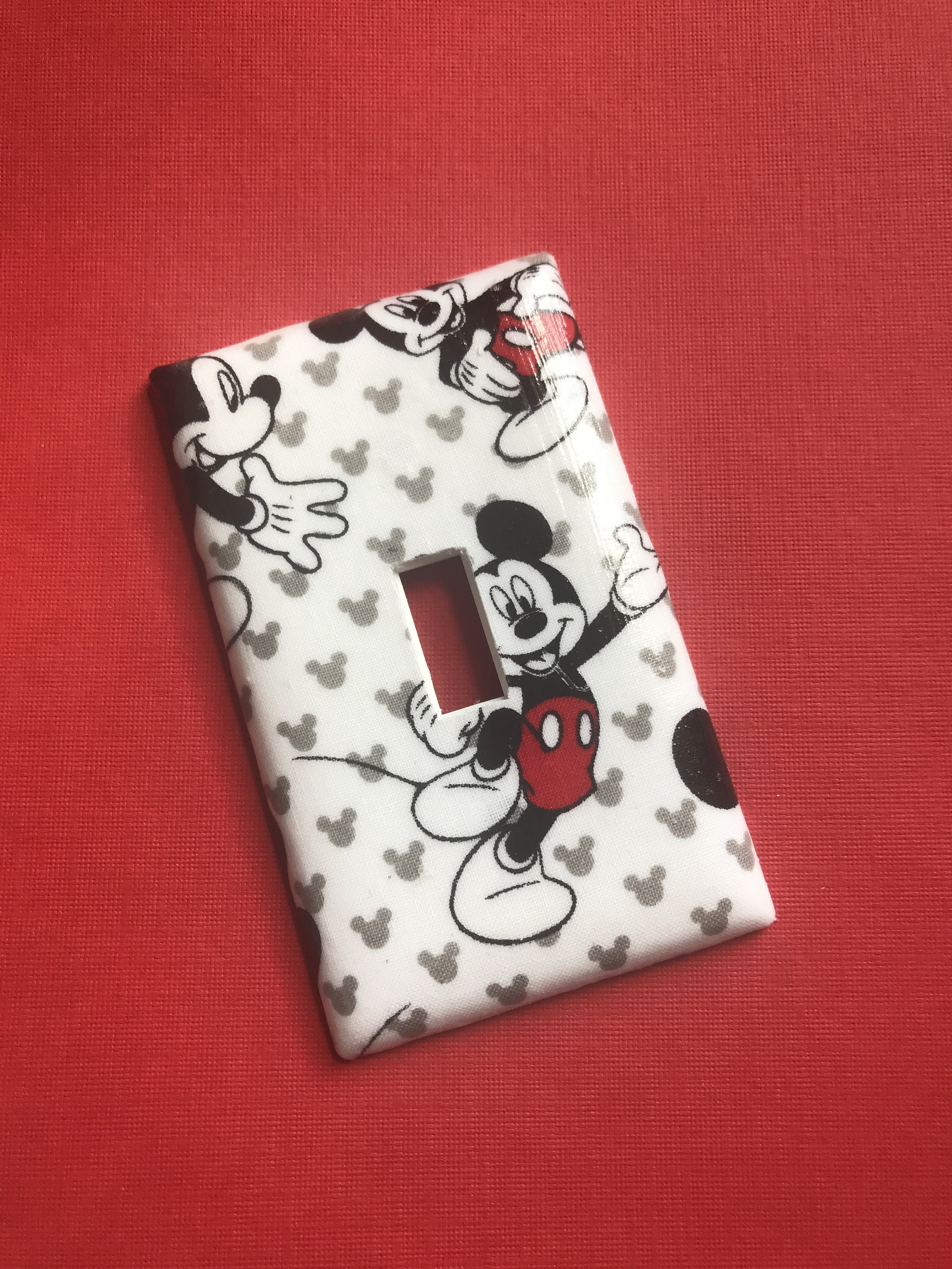 Standing Lounging Mickey Mouse Light Switch Cover Outlet Cover Bedroom ...