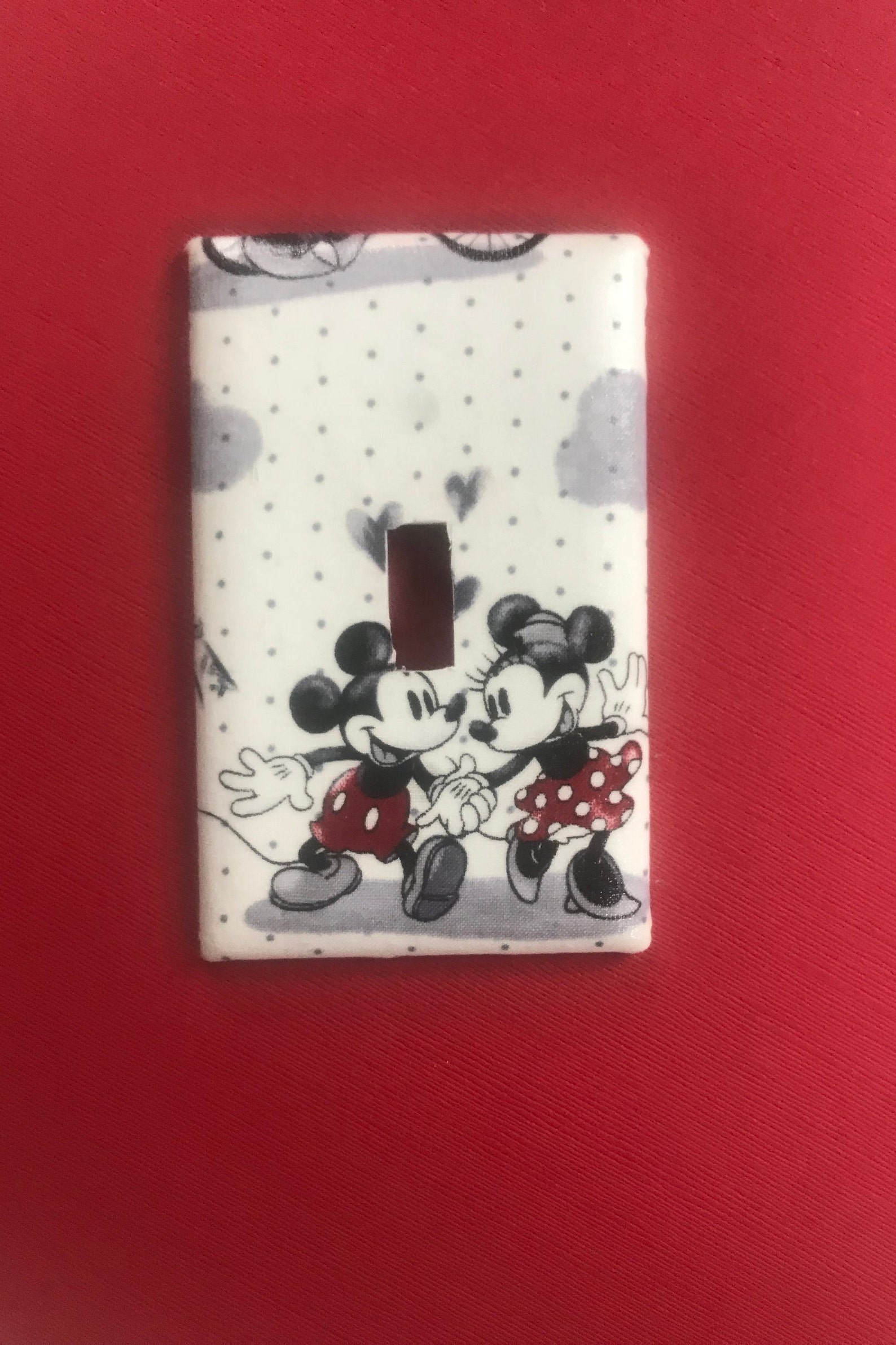 Mickey Mouse Minnie Mouse Light Switch Cover Outlet Cover Bedroom ...