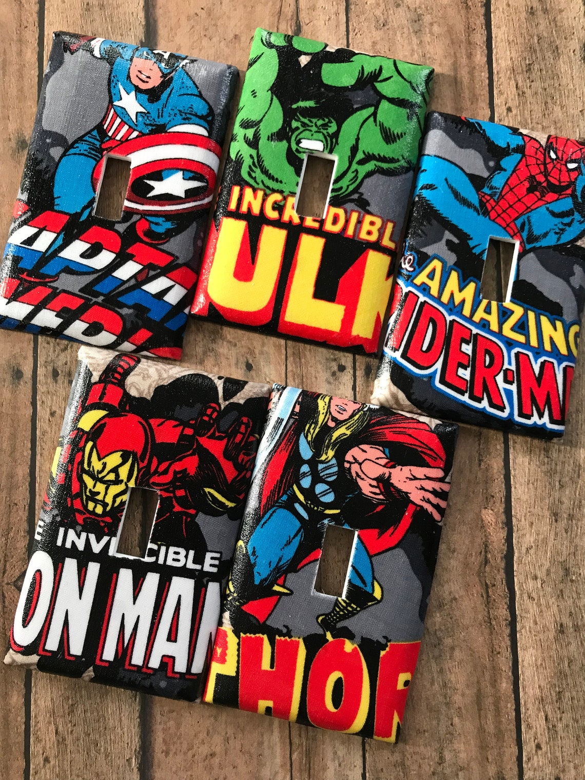 Spiderman Light Switch Cover Marvel Avengers Super Heroes | Etsy