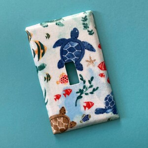 Sea Turtle Fish Underwater Marine Life Light Switch Plate Outlet Cover ...