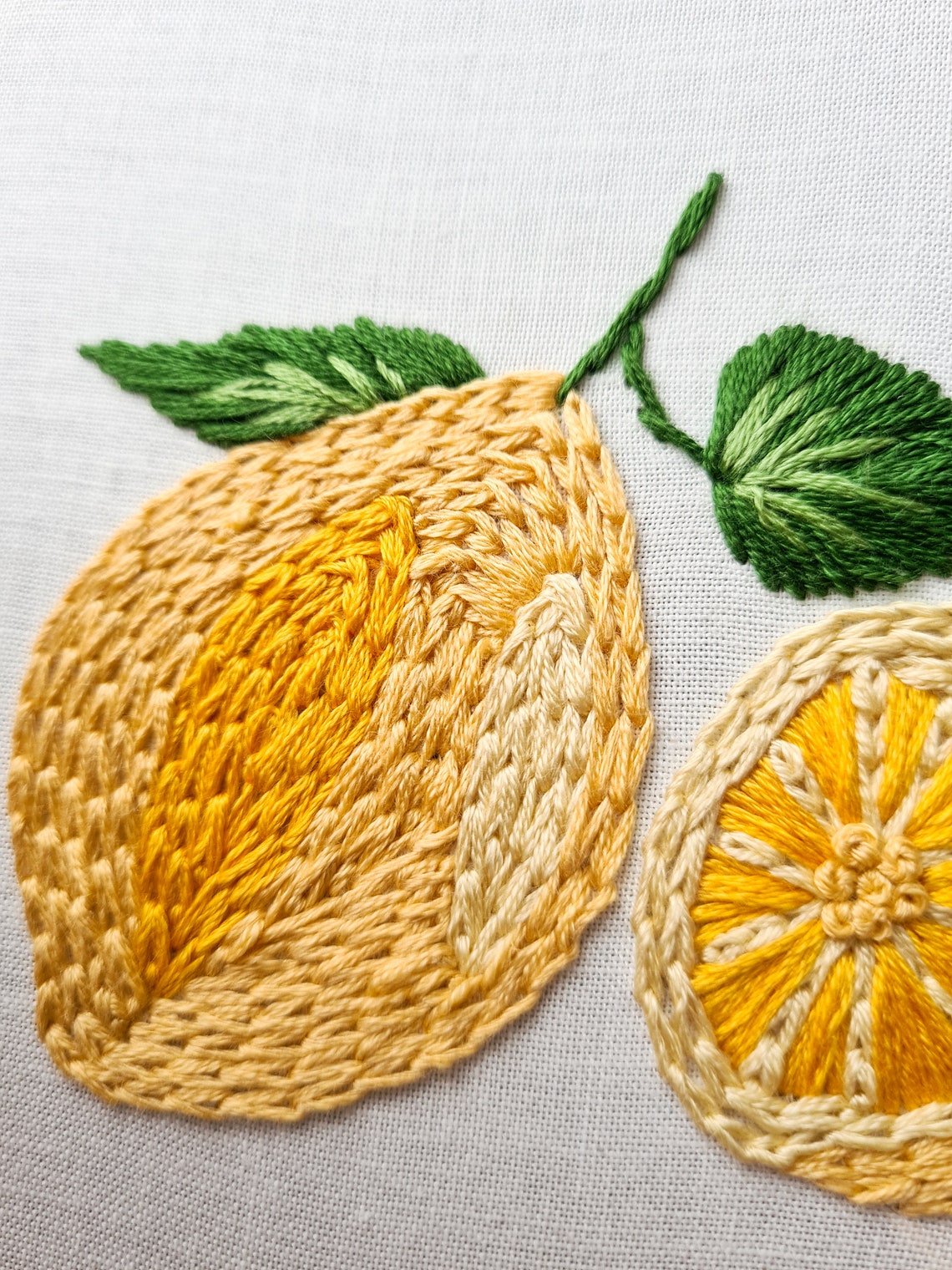LEMONS // PDF Embroidery Pattern - Etsy