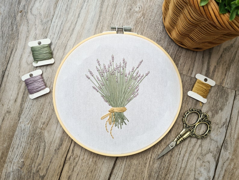 LAVENDER // PDF Embroidery Pattern - Etsy