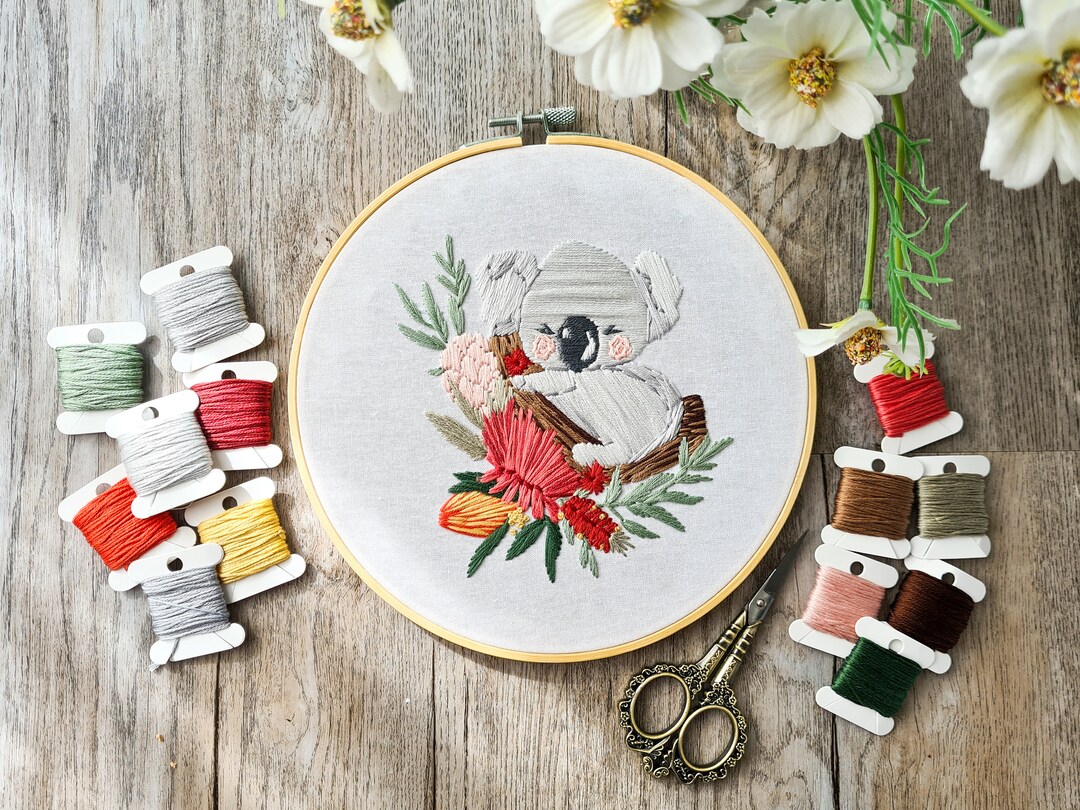 KOALA // PDF Embroidery Pattern - Etsy