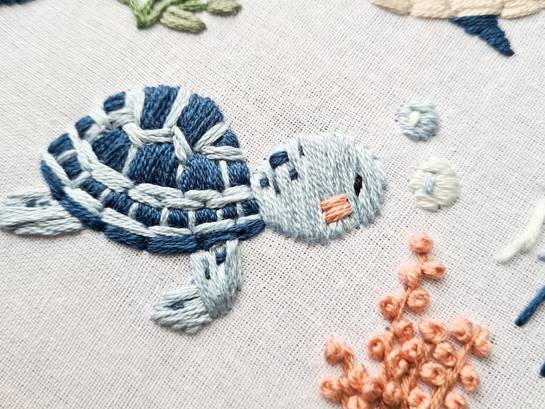 SEA CREATURES // PDF Embroidery Pattern - Etsy