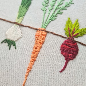 VEGGIES // PDF Embroidery Pattern - Etsy