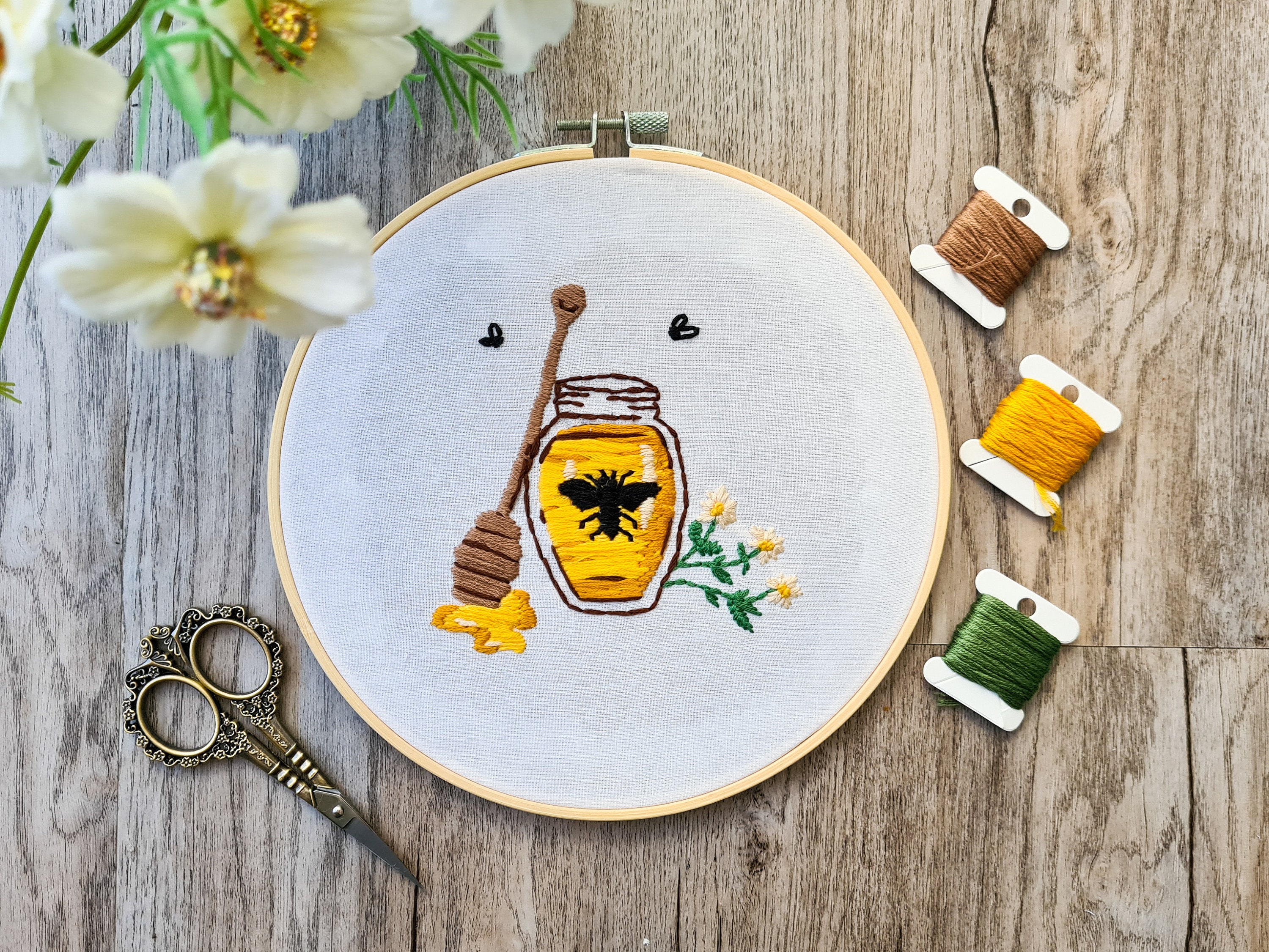HONEY JAR // PDF Embroidery Pattern | Etsy
