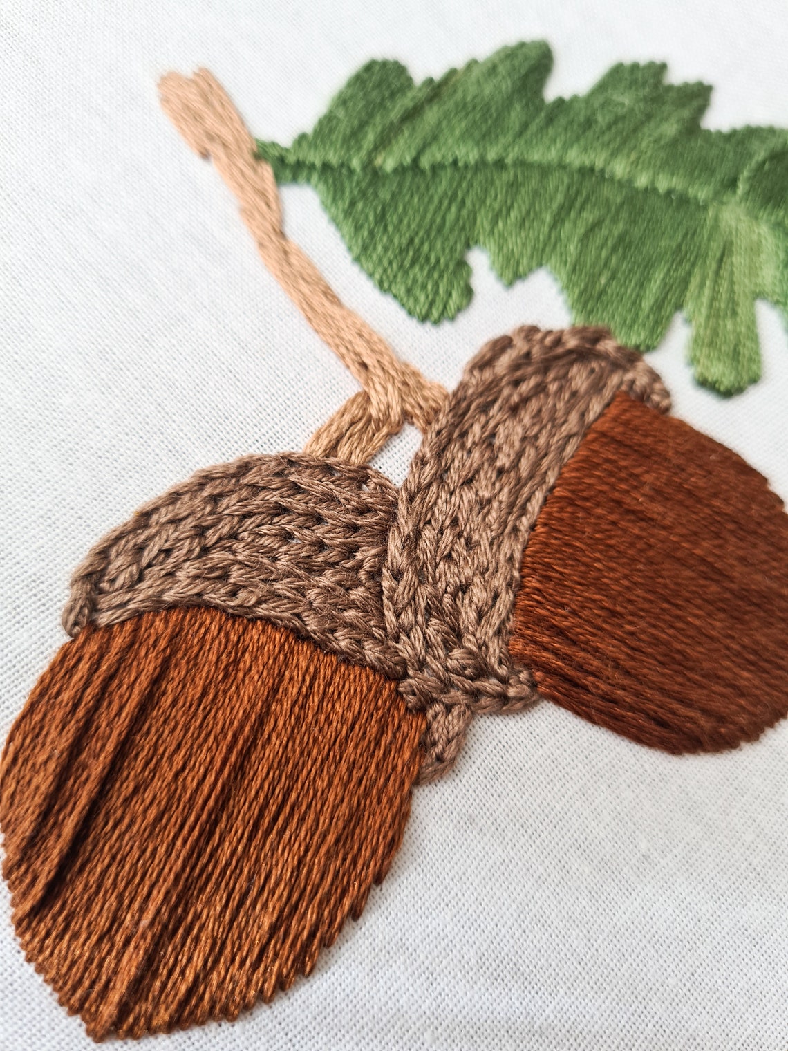ACORNS // PDF Embroidery Pattern - Etsy