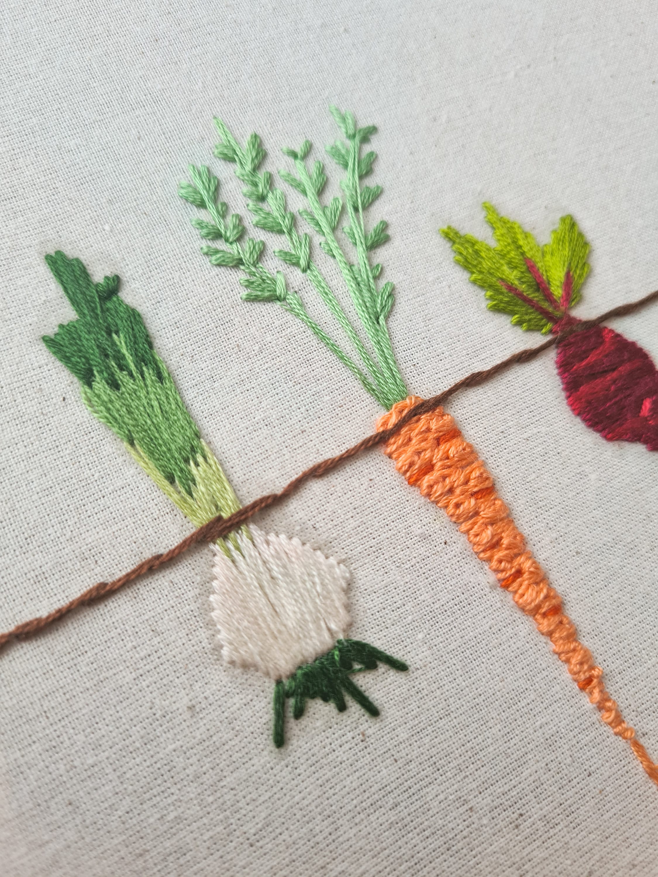 VEGGIES // PDF Embroidery Pattern | Etsy