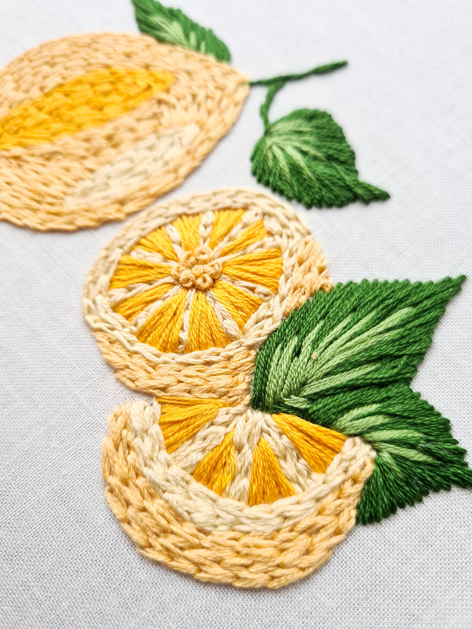 LEMONS // PDF Embroidery Pattern - Etsy