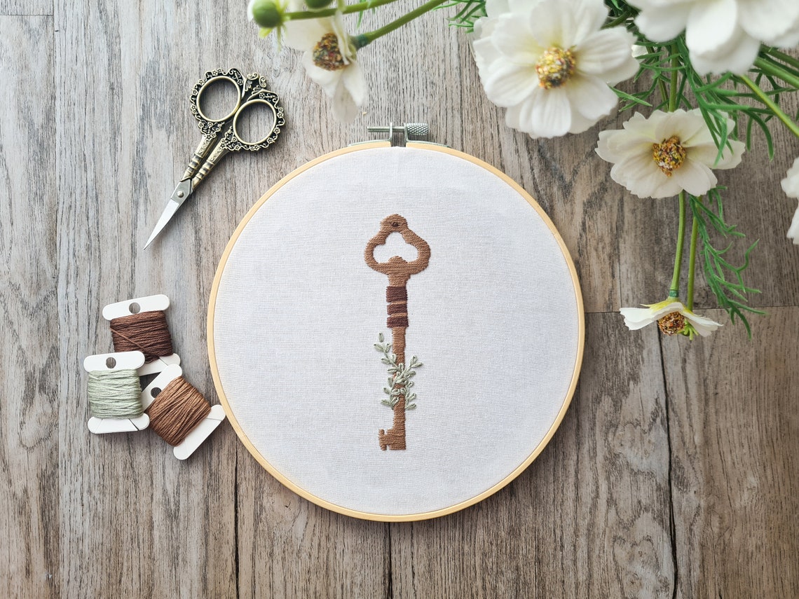 KEY // PDF Embroidery Pattern - Etsy