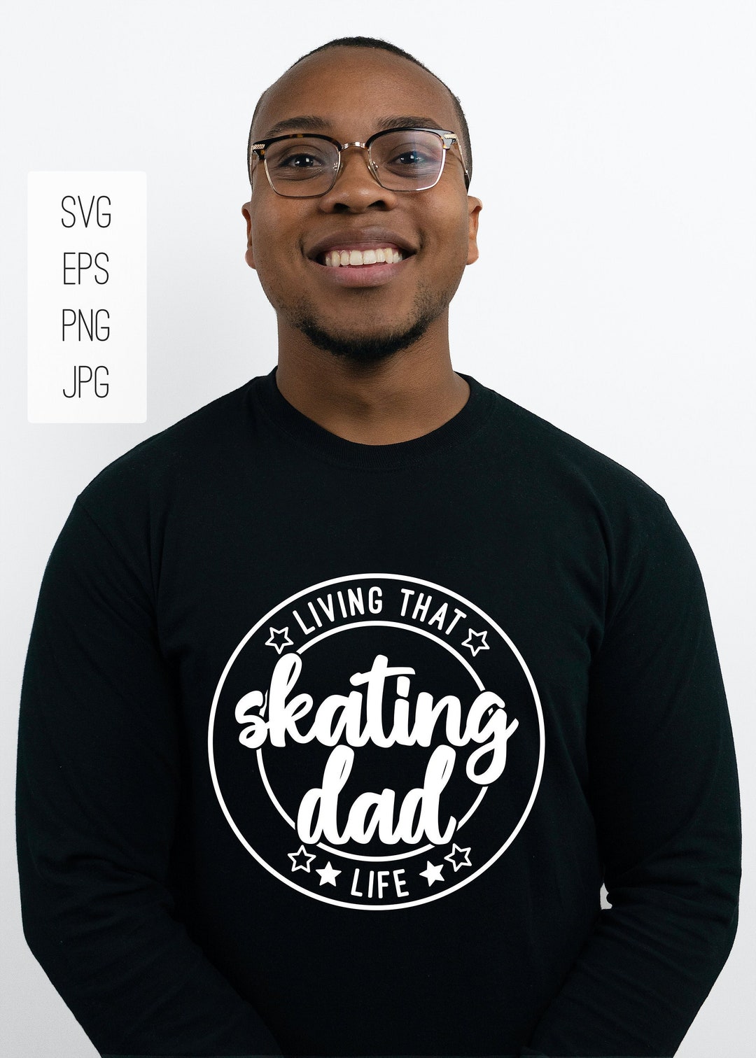Figure Skating Dad SVG, Skate Dad SVG, Living That Skating Dad Life SVG ...